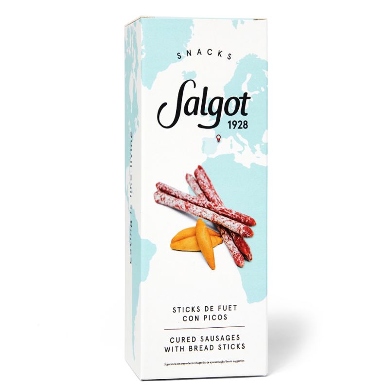 Salgots Fuet Sticks with Breadsticks, 75g | Air Europa Shop